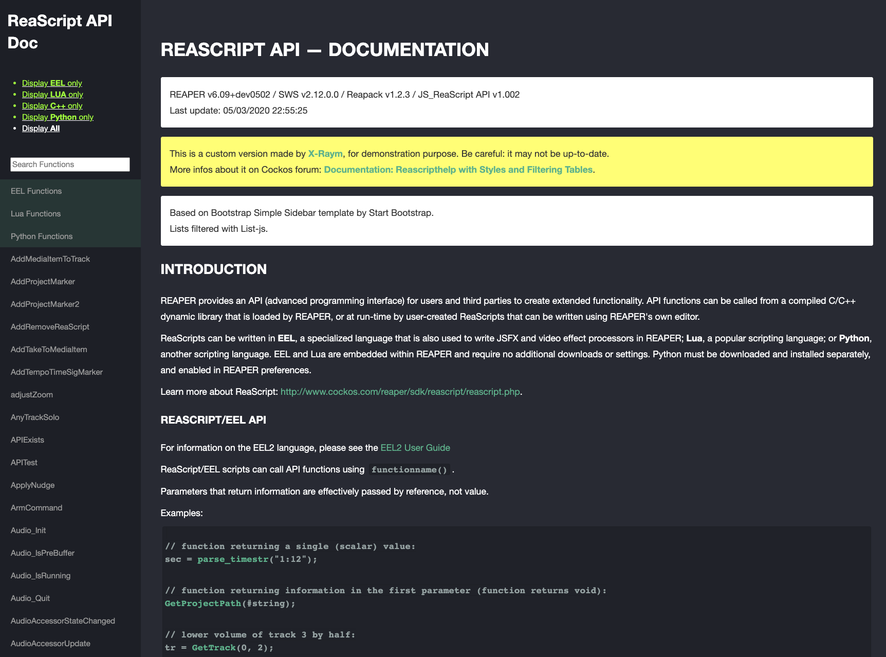 补完 REAPER 效率链的最后一环（一）ReaScript 基础 | 溪夜的音频博客